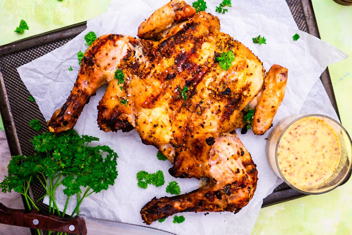 BBQ Grilled Butterflied Chicken (with Video) - Athlete Lunchbox
